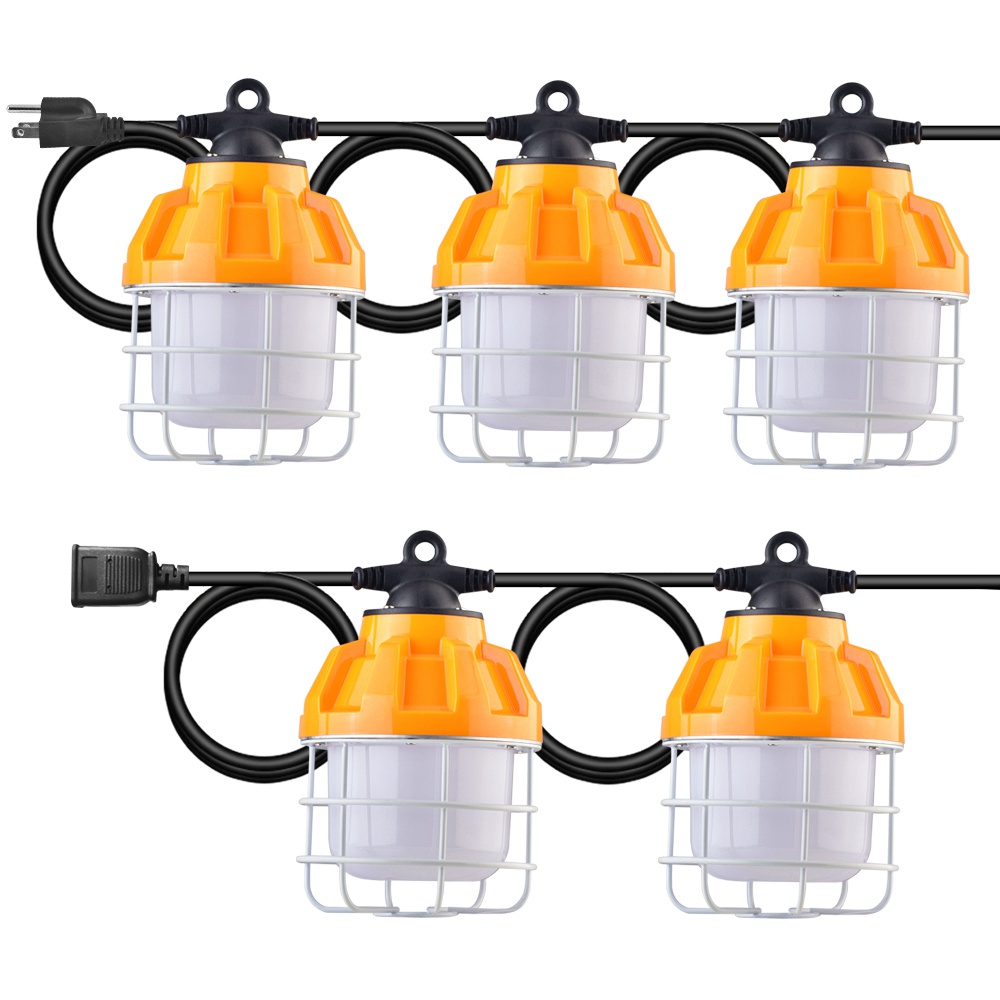 100W LED String Work Lights - AC Powered 5 Lights