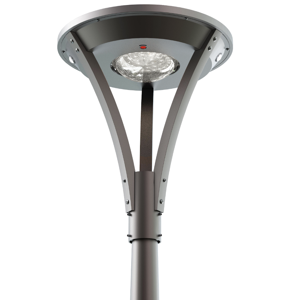 30W Solar LED Post Top Area Light for Paths & Walkways