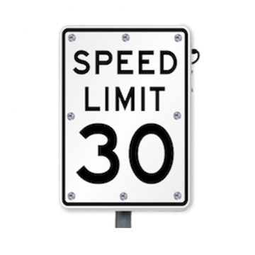35mph Flashing Speed Limit Sign MUTCD - Solar LED Traffic Safety