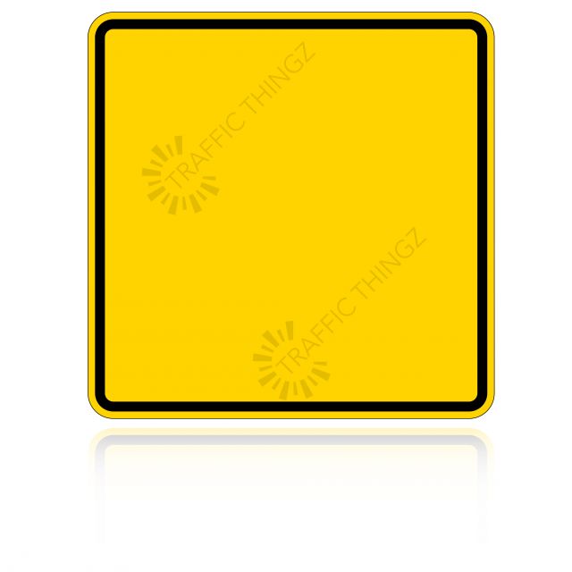 Custom Square Shape Road Sign