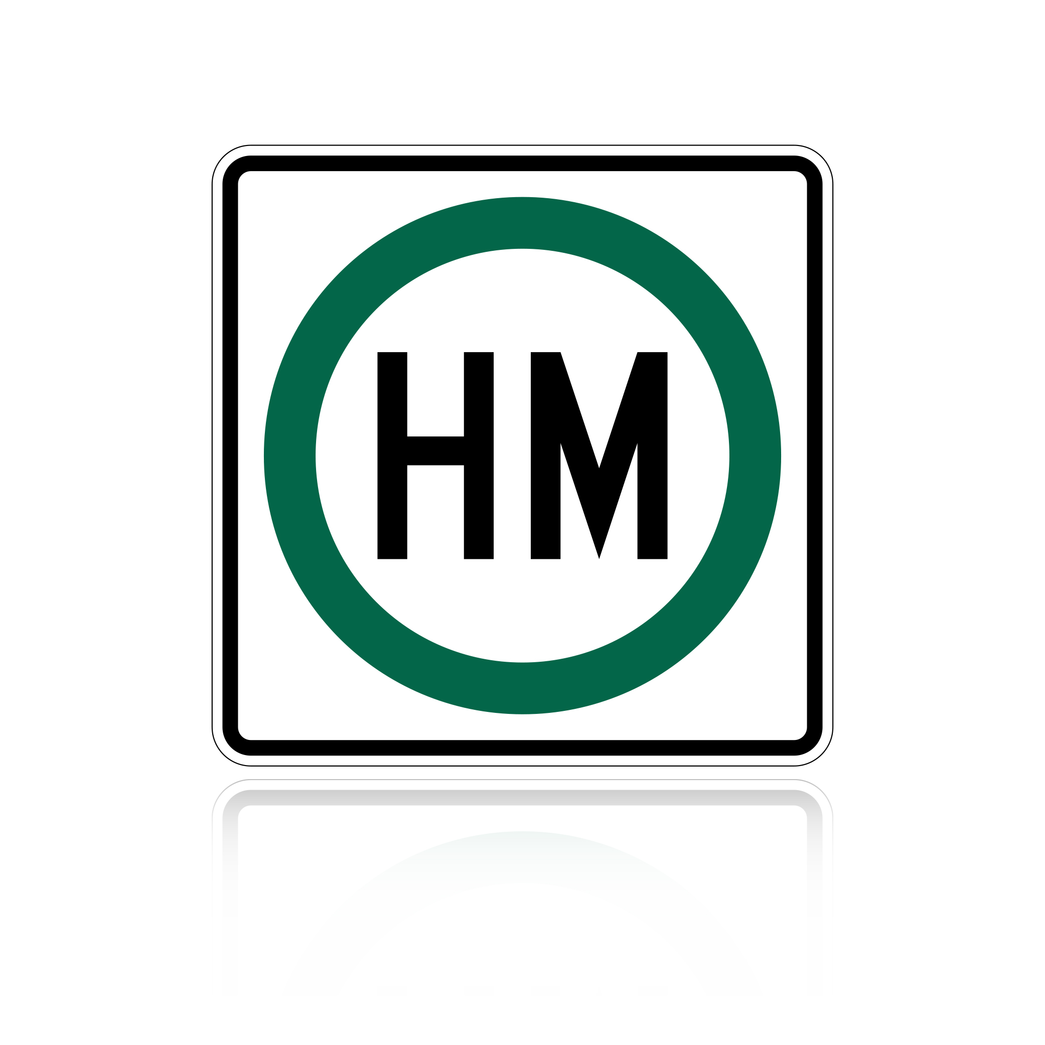 Hazardous Material Permitted Sign MUTCD R14-2