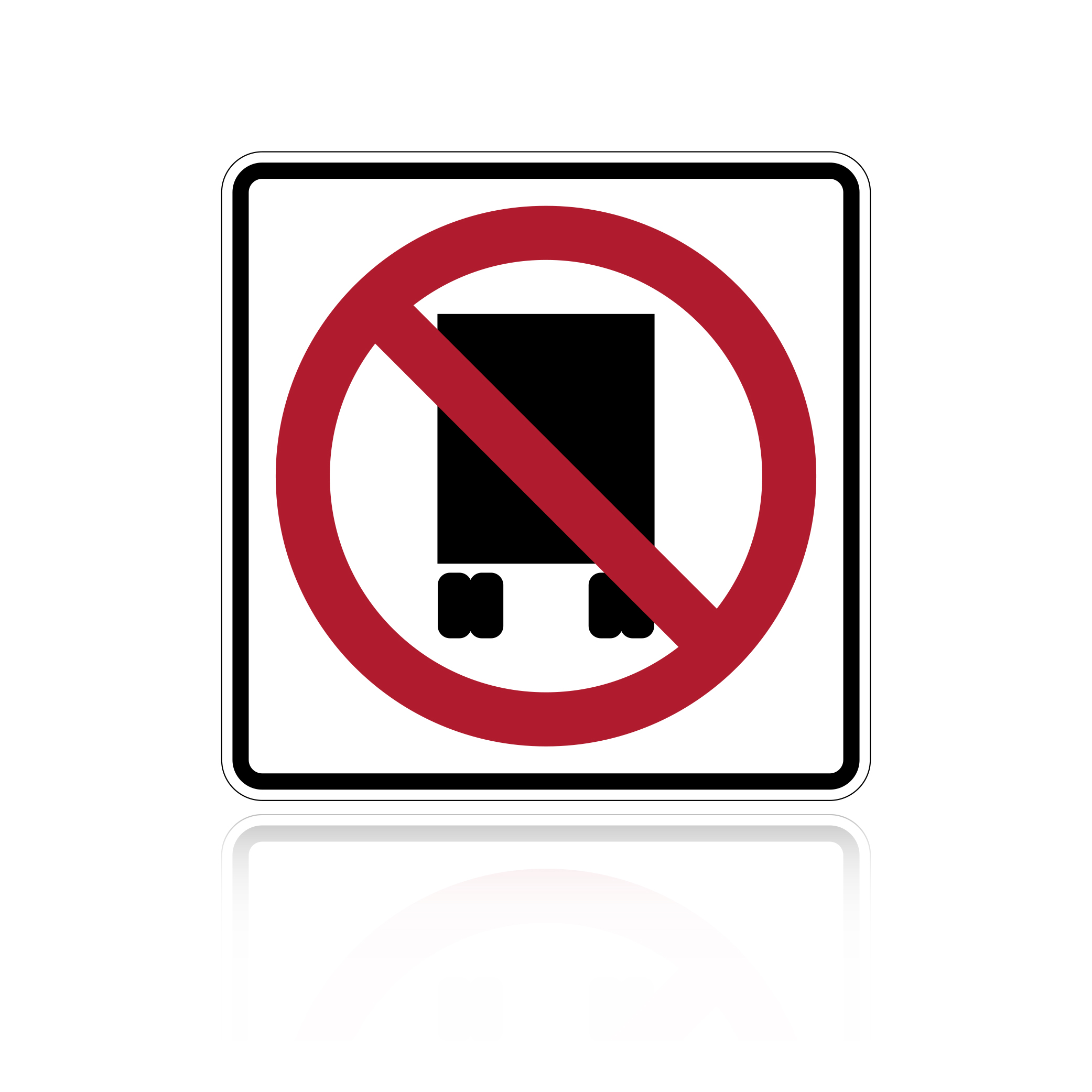 MUTCD R14-5 National Network Prohibited Traffic Sign