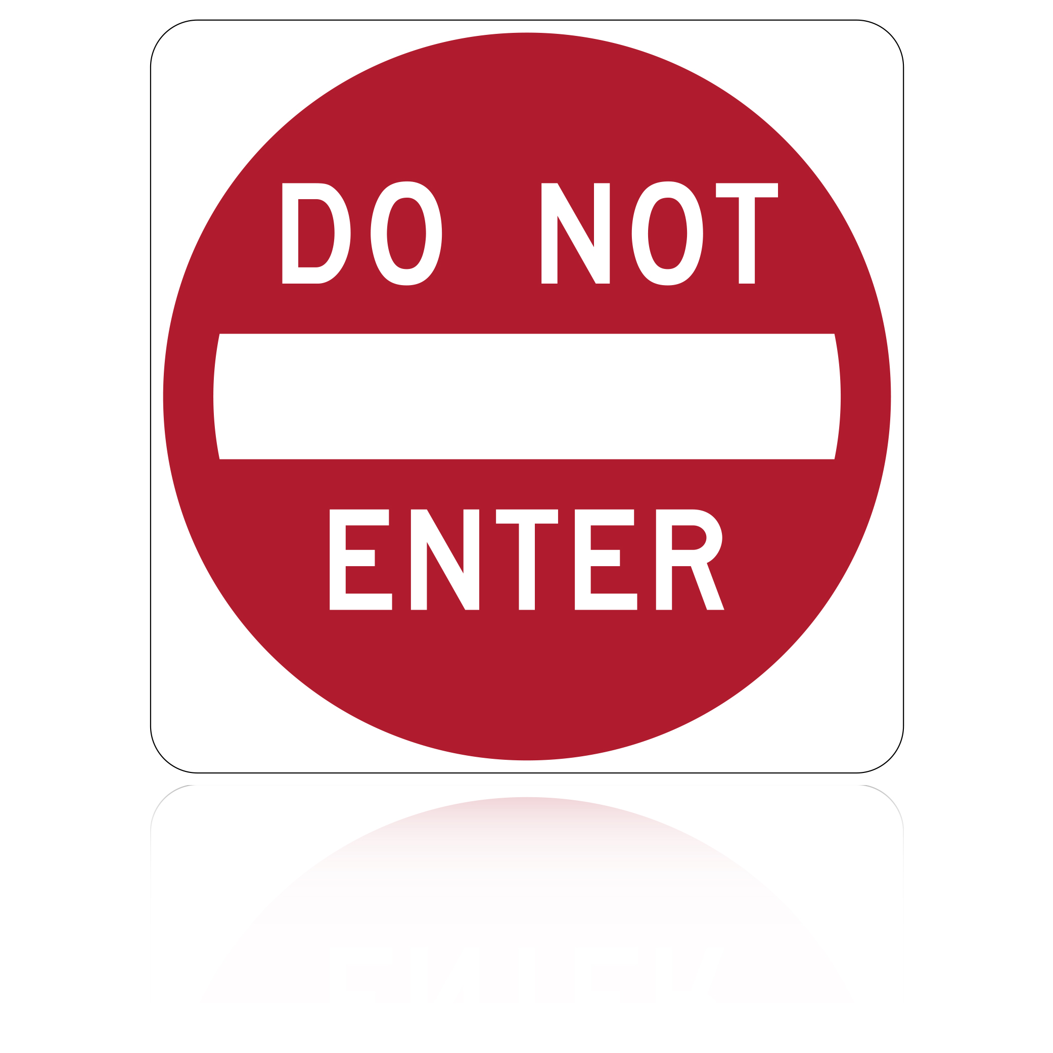 MUTCD R5-1 Do Not Enter Sign - Traffic Regulatory Sign