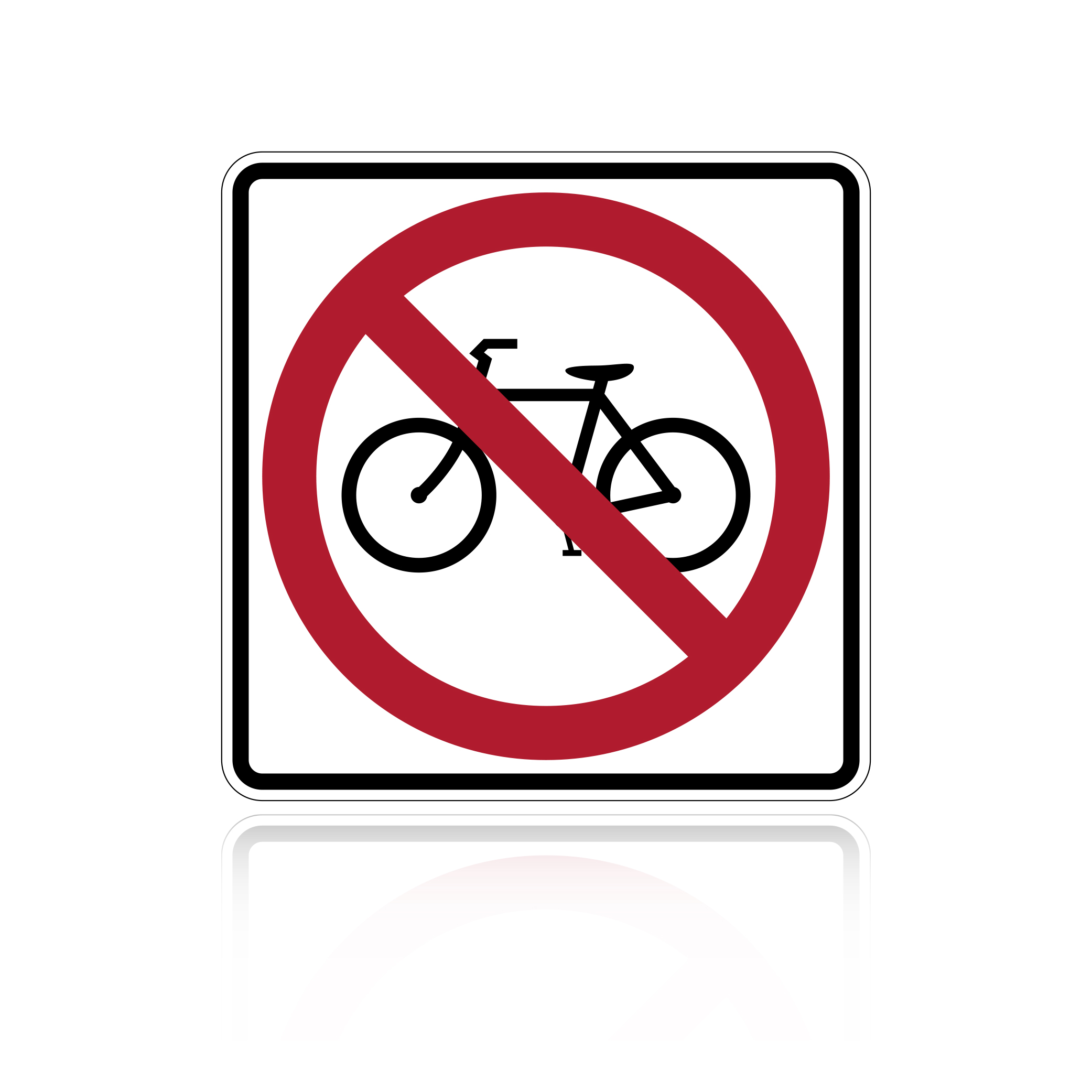 MUTCD R5-6 Traffic Control Sign - No Bicycles