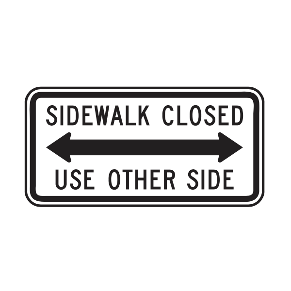 ledlighting-solutions.com: MUTCD R9-10 Sidewalk Closed Use Other Side