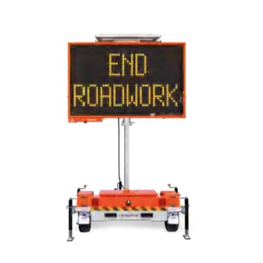 OPTRAFFIC Solar Full Matrix Portable Traffic Sign Trailer
