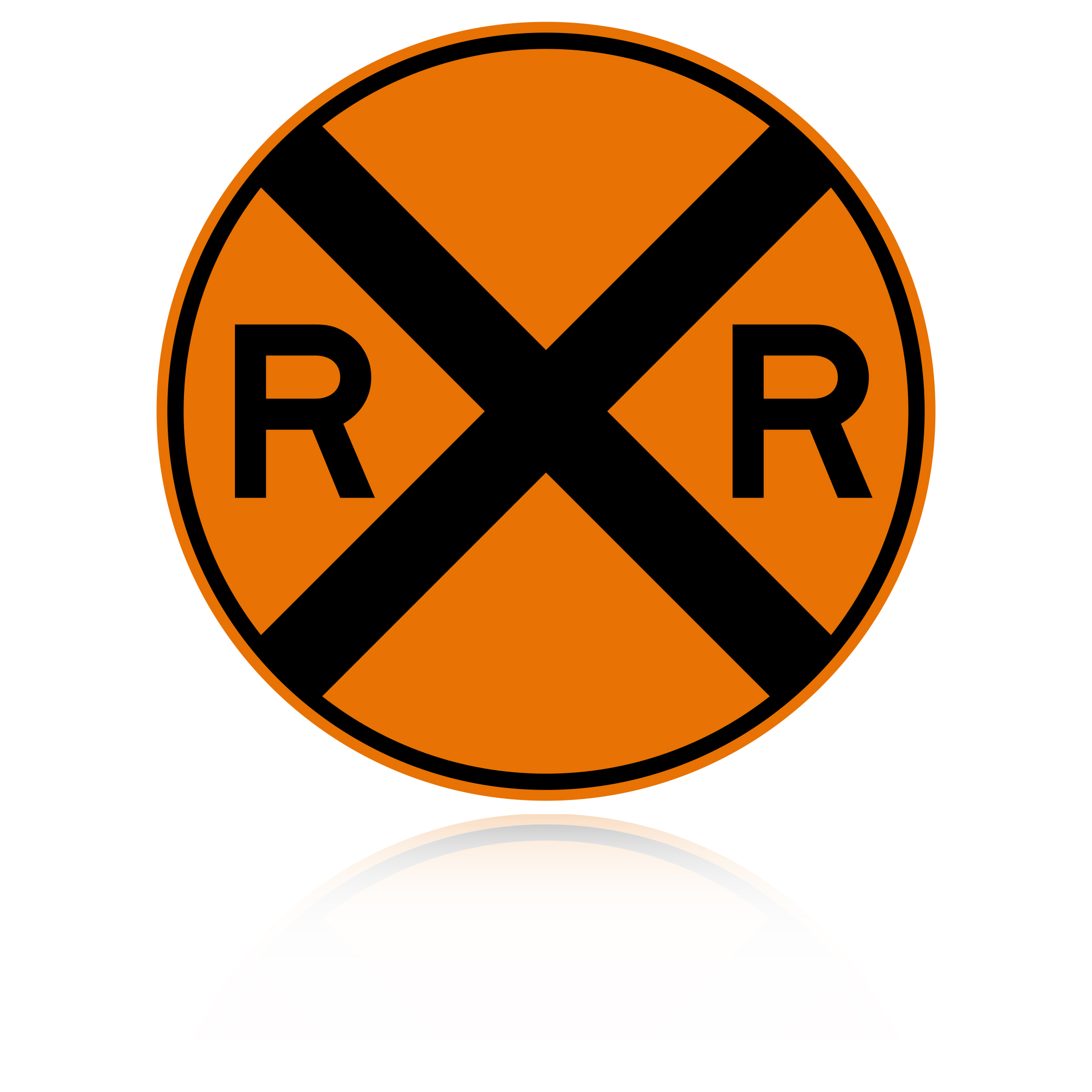 MUTCD Railroad Crossing Sign W10-1