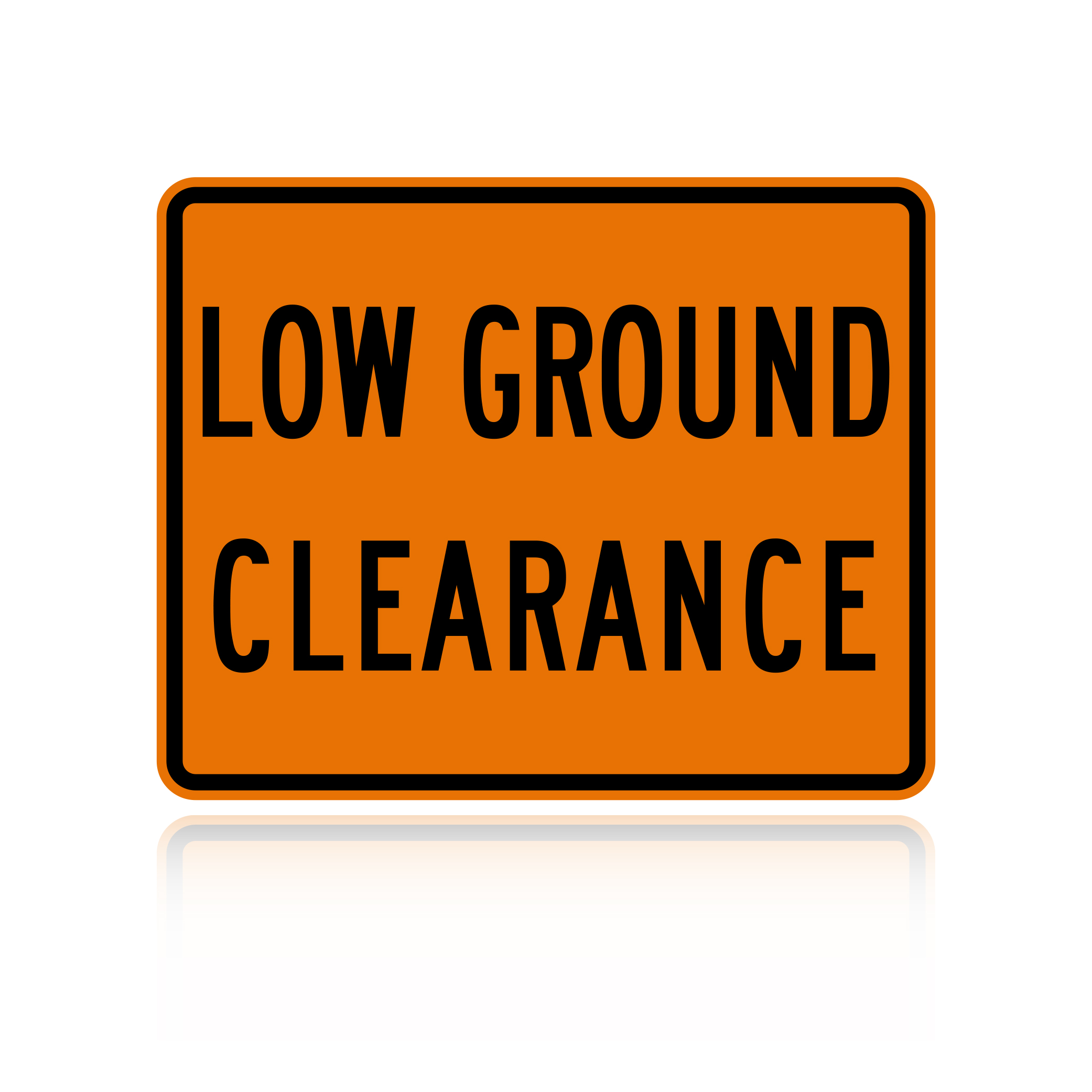 Low Ground Clearance Sign W10-5P - MUTCD Compliant