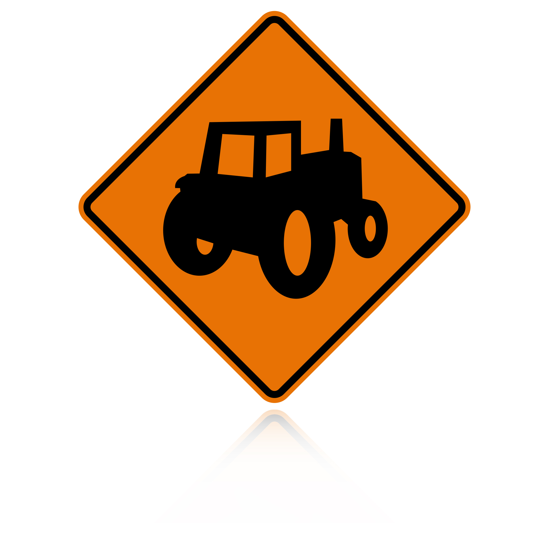 MUTCD W11-5a Farm Machinery Traffic Safety Sign