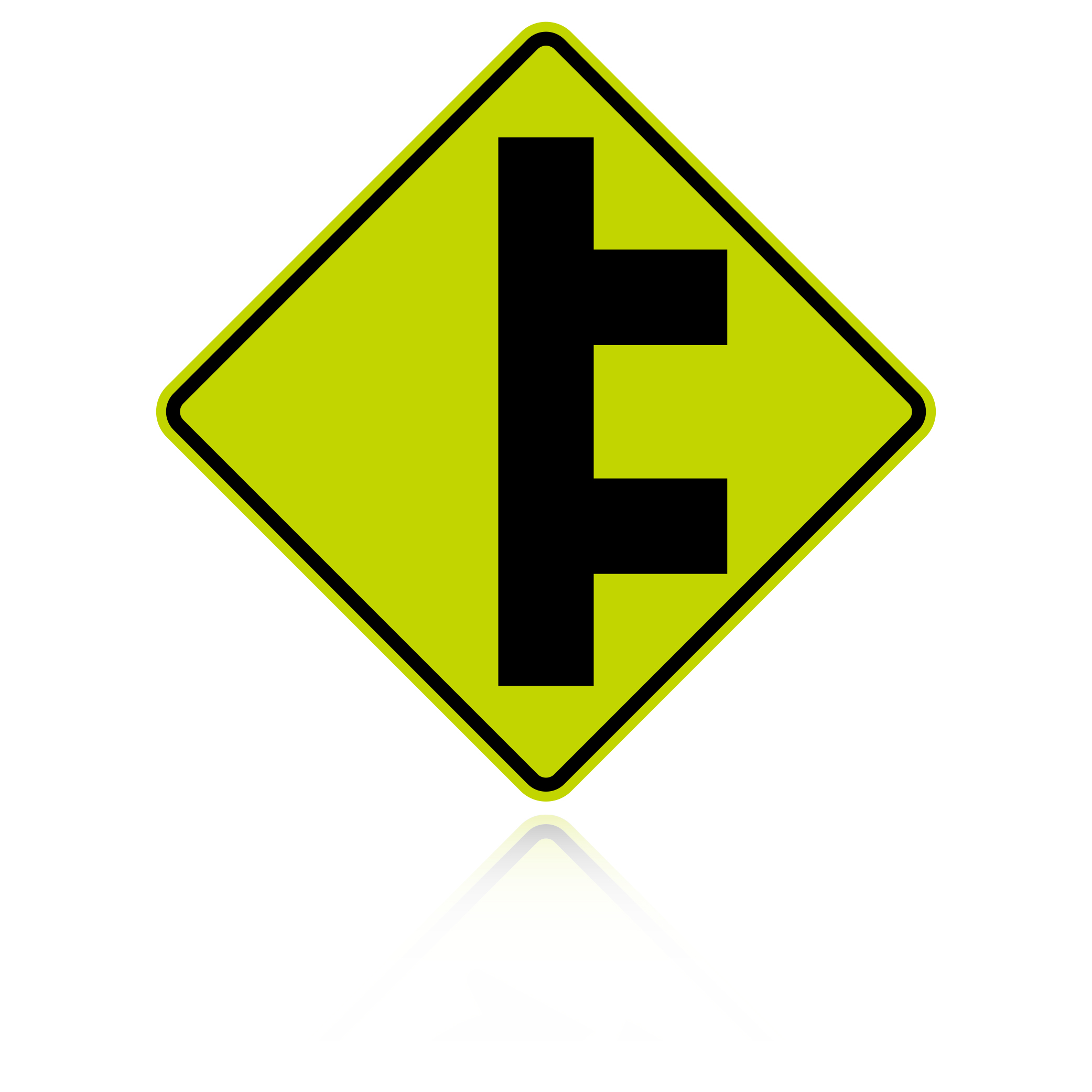 MUTCD W2-8 Double Side Road Intersection Traffic Sign