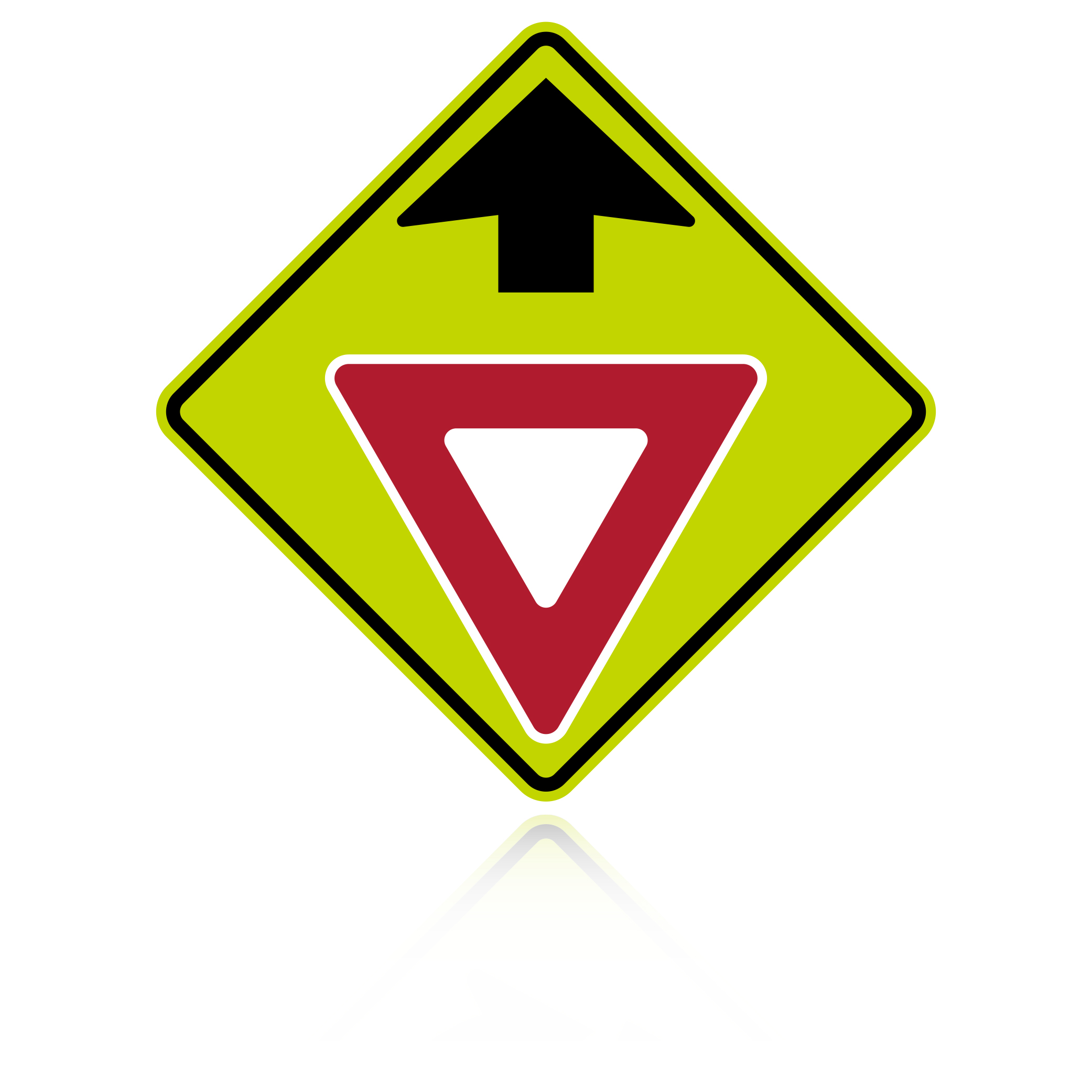 MUTCD W3-2 Yield Ahead Traffic Safety Sign