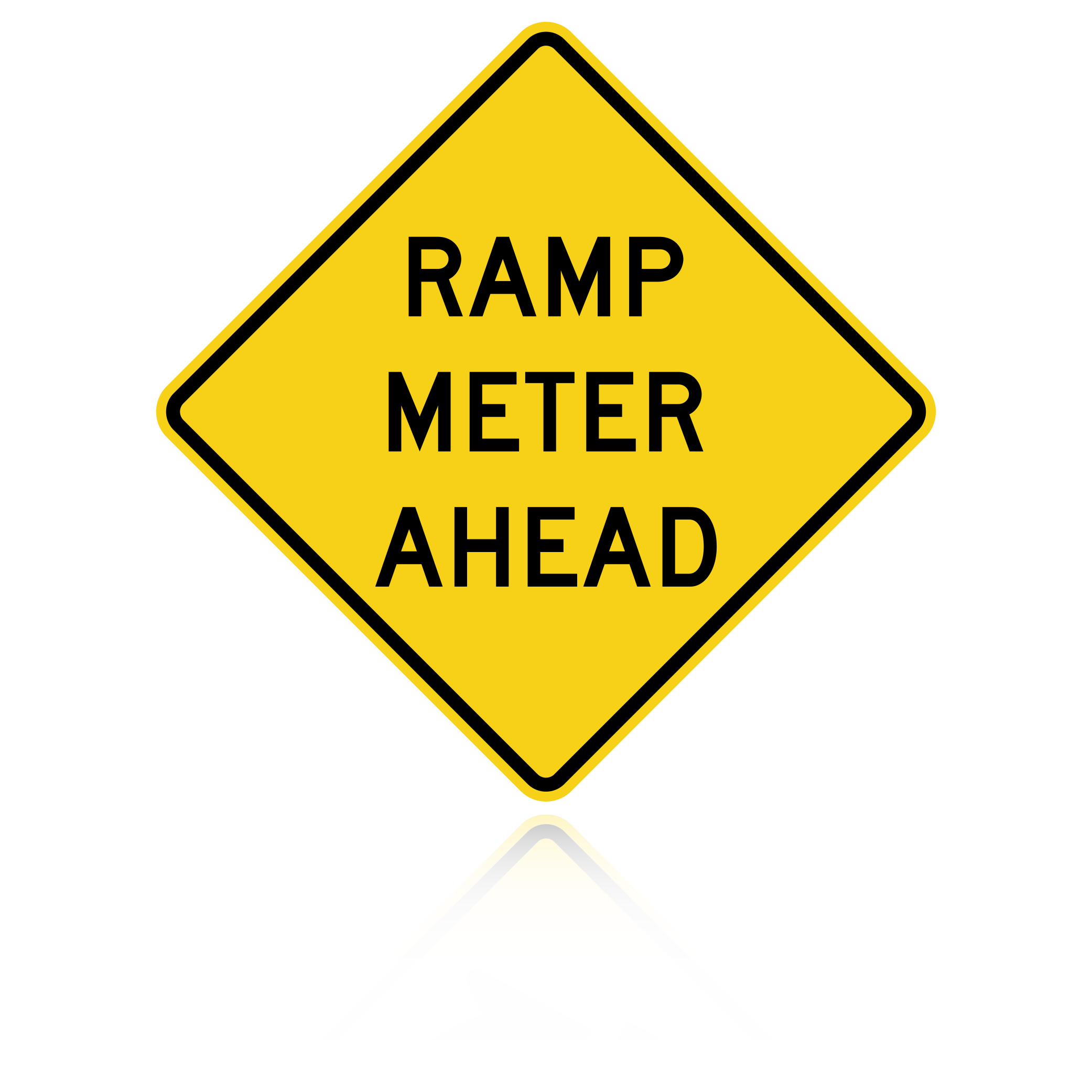 MUTCD W3-7 Ramp Meter Ahead Traffic Sign