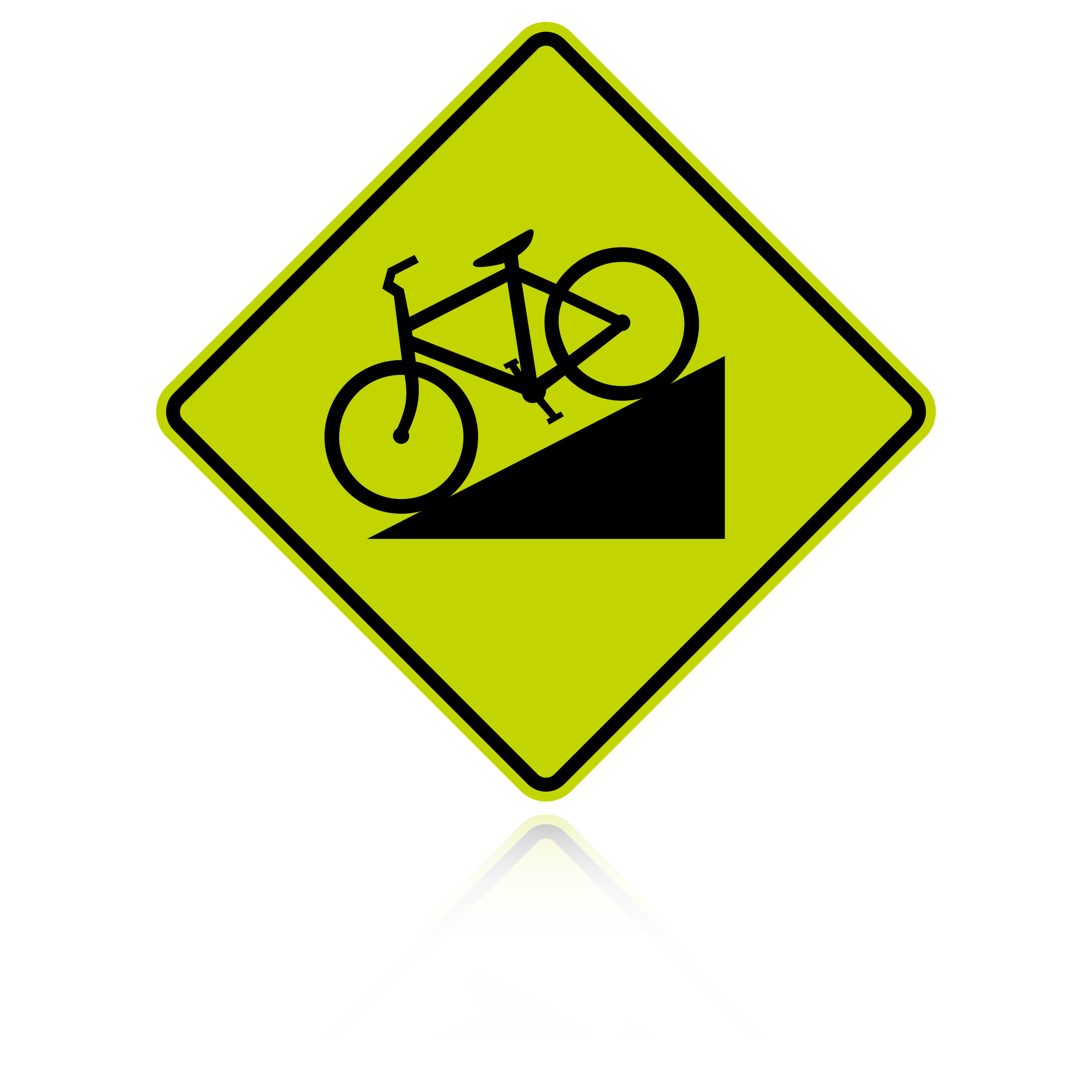 MUTCD W7-5 Hill (Bicycle) Warning Traffic Sign