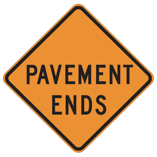 ledlighting-solutions.com: MUTCD W8-3 Pavement Ends ledlighting-solutions.com: MUTCD W8-3 Pavement Ends