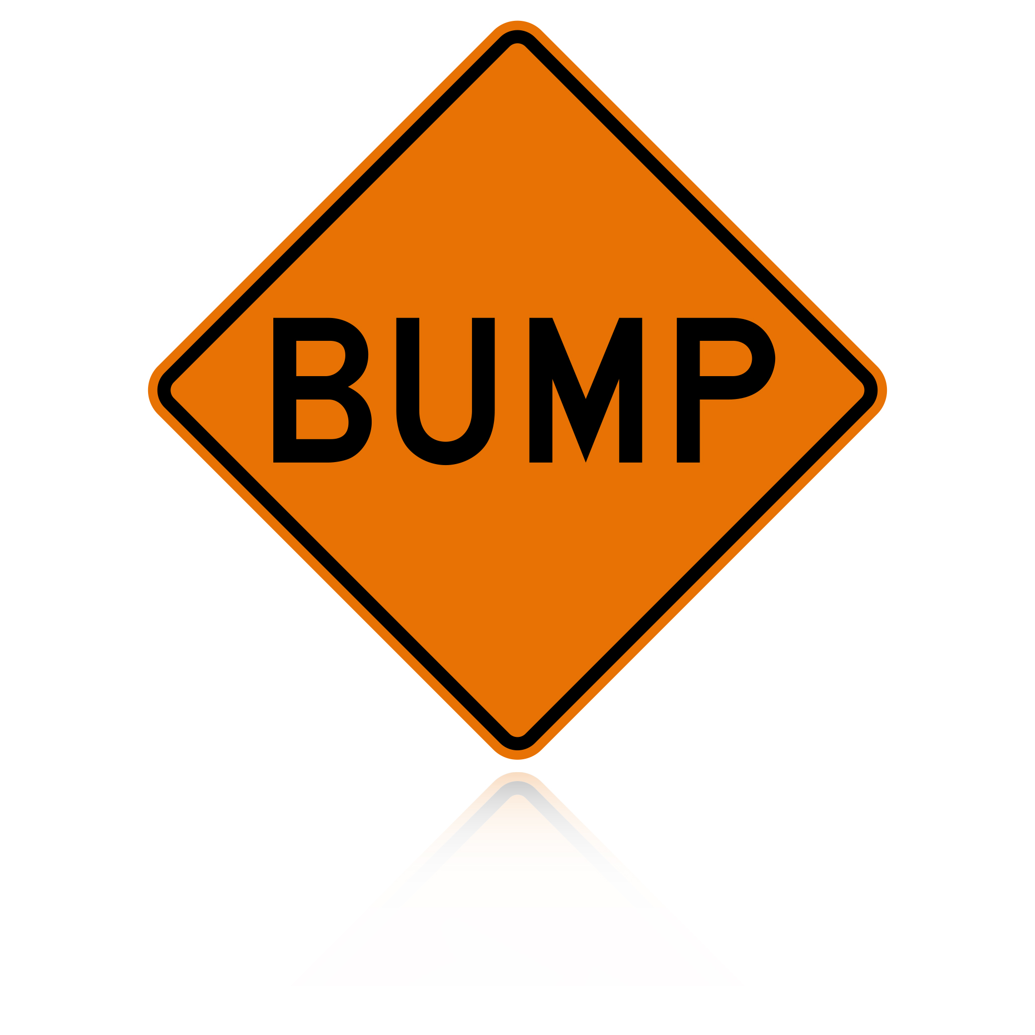 Traffic Control Bump Sign W8-1 MUTCD Compliant Traffic Control Bump Sign W8-1 MUTCD Compliant