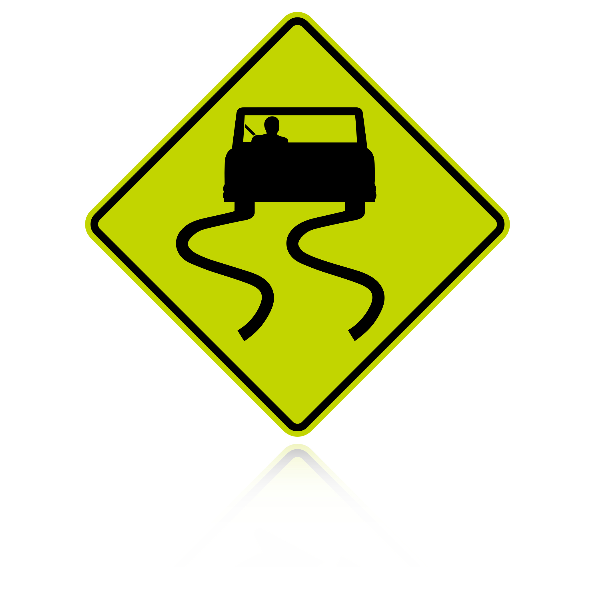 Slippery When Wet Road Sign W8-5 | MUTCD Compliant