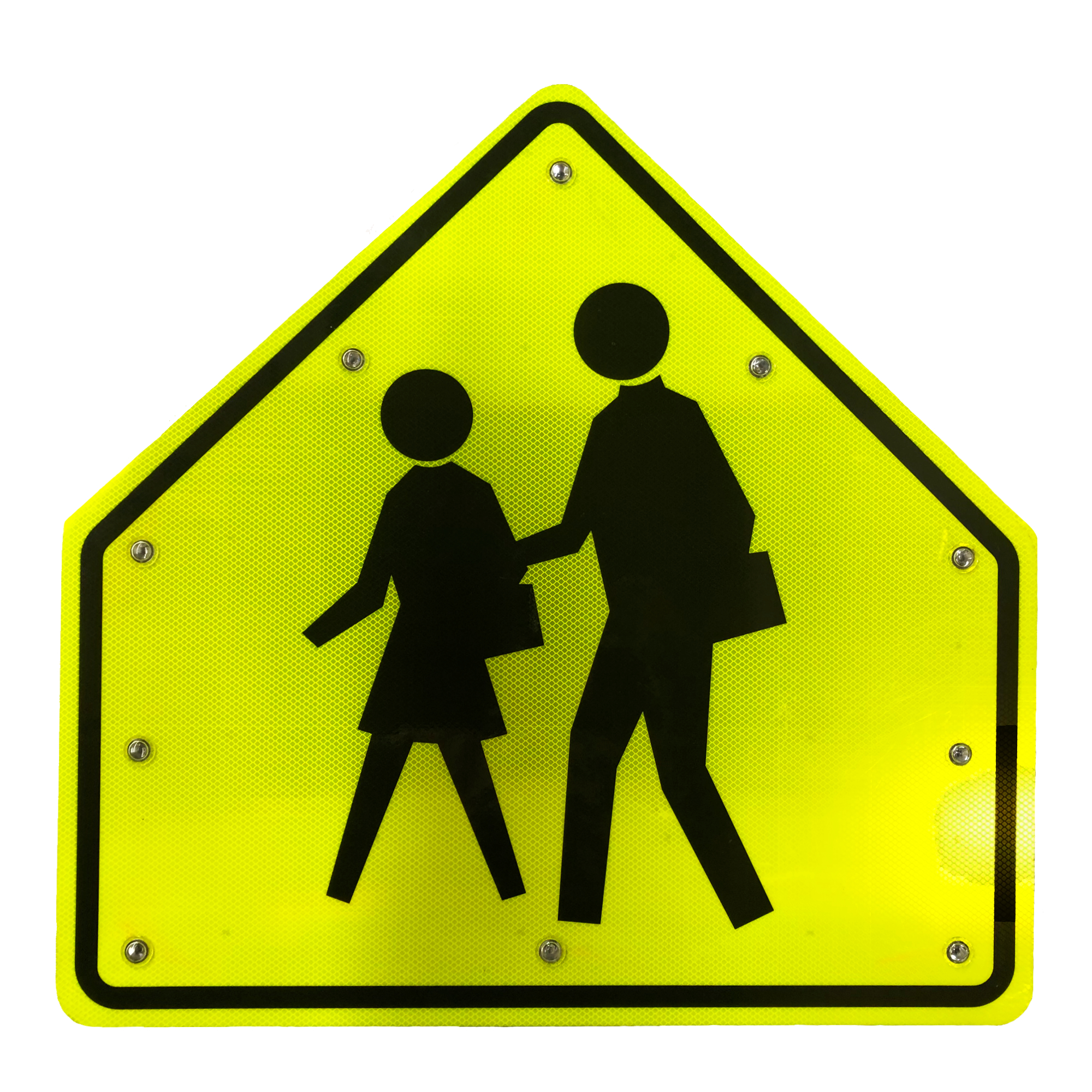 30" LED School Crossing Sign S1-1 - Pedestrian Safety