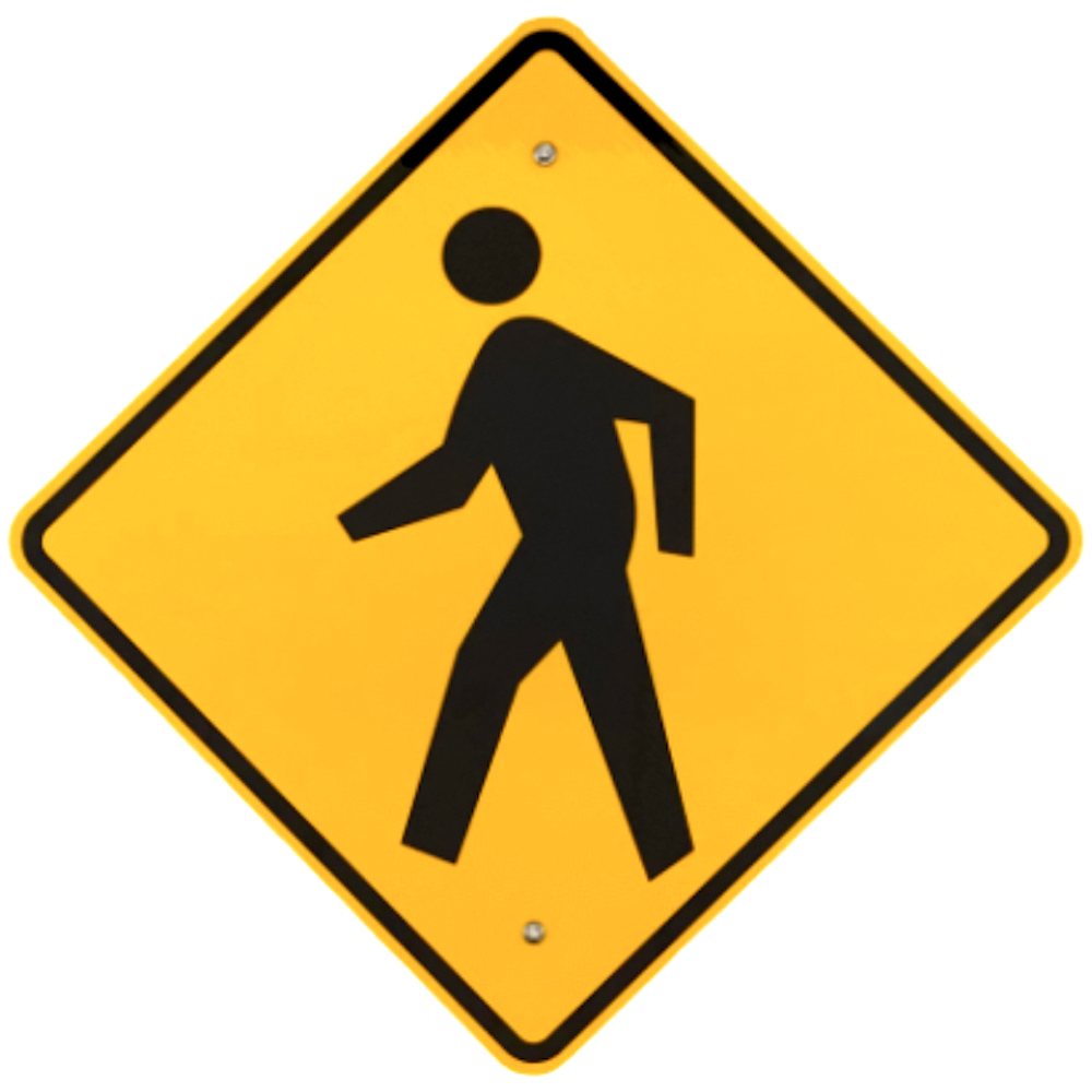 ledlighting-solutions.com: MUTCD W11-2 30" Crosswalk Sign